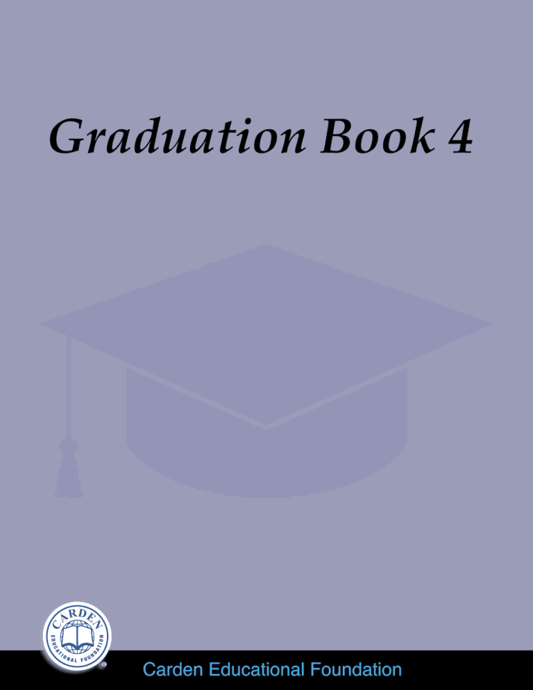 Graduation Book 4 - The Carden Educational Foundation
