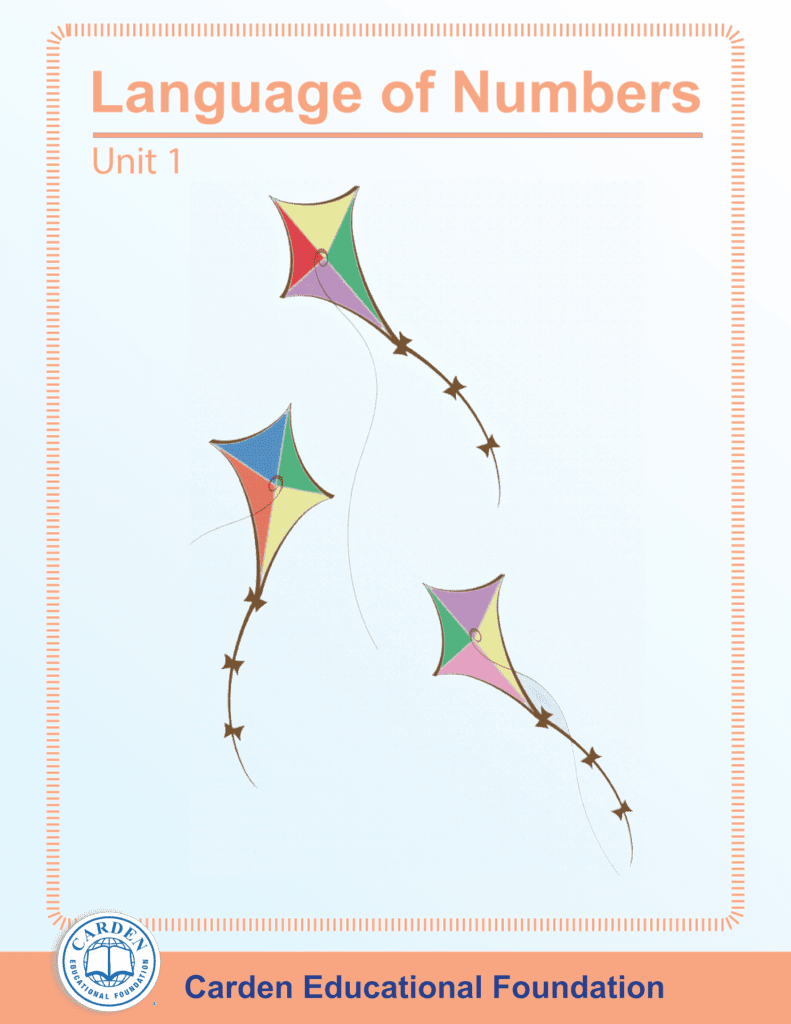 Language of Numbers - Unit 1 - The Carden Educational Foundation