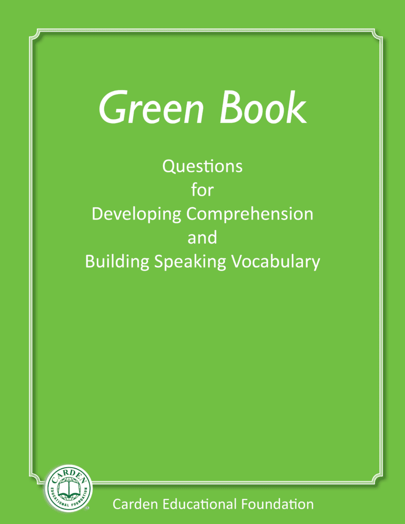 Green Book - Questions for Developing Comprehension and Building a ...