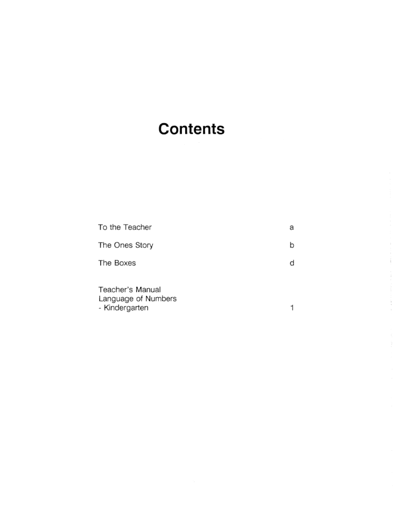 Manual - Language of Numbers : Kindergarten - The Carden Educational ...